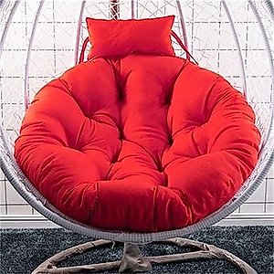 WOLWES Hanging Hammock Chair Swinging Garden Outdoor Soft Seat Cushion Hanging Chair Dormitory Bedroom Cushion Hanging Basket Pillow (Color : 20, Size : Diameter 105cm)