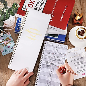 Appointment Book – Undated Salon Appointment Book, 15 Minute Intervals Day Planner, 4.5’’ x 11.5’’ Daily＆Hourly Schedule Book, 2 Column＆200 Pages, Strong Twin-Wire Binding, Hardcover, SPA Organizer