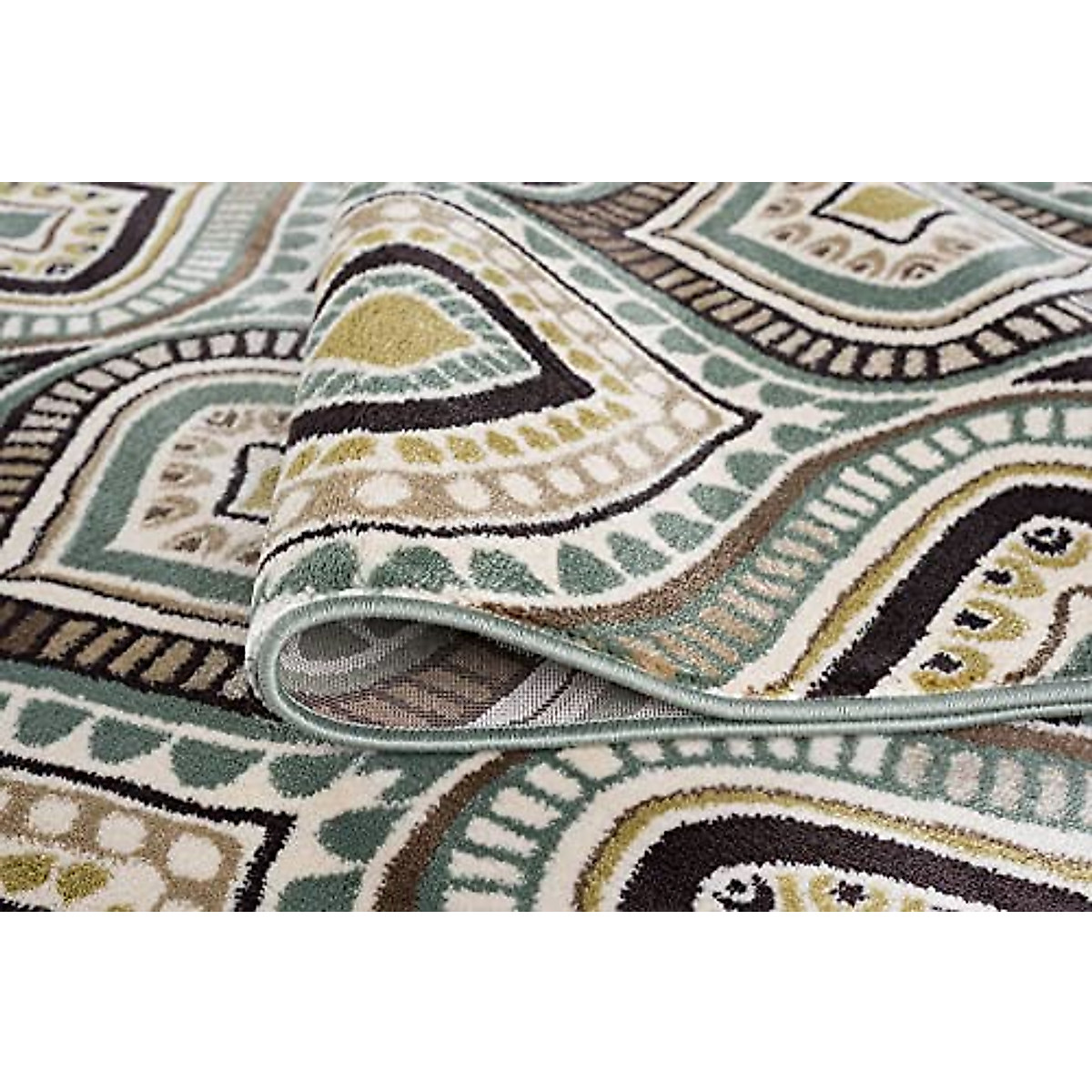 Aurora Large 7x10 Area Rug 7x10 - Indoor Area Rugs for Living Room - Dining Room Rug - Bedroom Rug - Kitchen Rug - Entryway Rug Contemporary Carpet - Alfombras para Salas Modernas Grandes