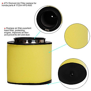 HIFROM ATV Air Filter Element Cleaner with Oil Filter Spark Plug Tune Up kit Replacement for Honda Foreman 500 TRX500TM TRX500FM TRX500FE TRX500FE Replace 17254-HPO-A00 15412-HM5-A10