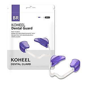 KOHEEL Adjustable Mouth Guard for Teeth Grinding and Clenching, No Boiling Night Guard, Stop Bruxism Dental Guard (2 Count)