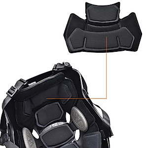 Internal Memory Foam Pads helmet lining Tactical Airsoft Helmet Padding kit Replacement Helmet Liner System Protective Cushion Mat Accessories fit Fast MT MICH IBH AF ACH MK M88 Airsoft Helmet