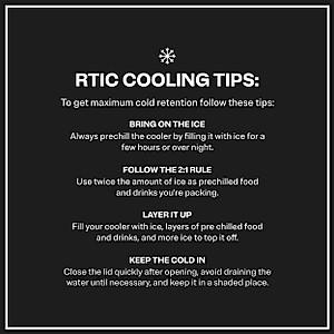 RTIC Ultra-Light 52 Quart Hard Cooler Insulated Portable Ice Chest Box for Beach, Drink, Beverage, Camping, Picnic, Fishing, Boat, Barbecue, 30% Lighter Than Rotomolded Coolers, Patriot