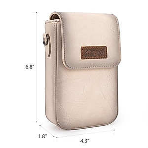 Wrangler Mini Crossbody Bags for Women Cell Phone Purse Crossbody Western Cellphone Wallet Bag with Credit Card Slots WG118-204TN