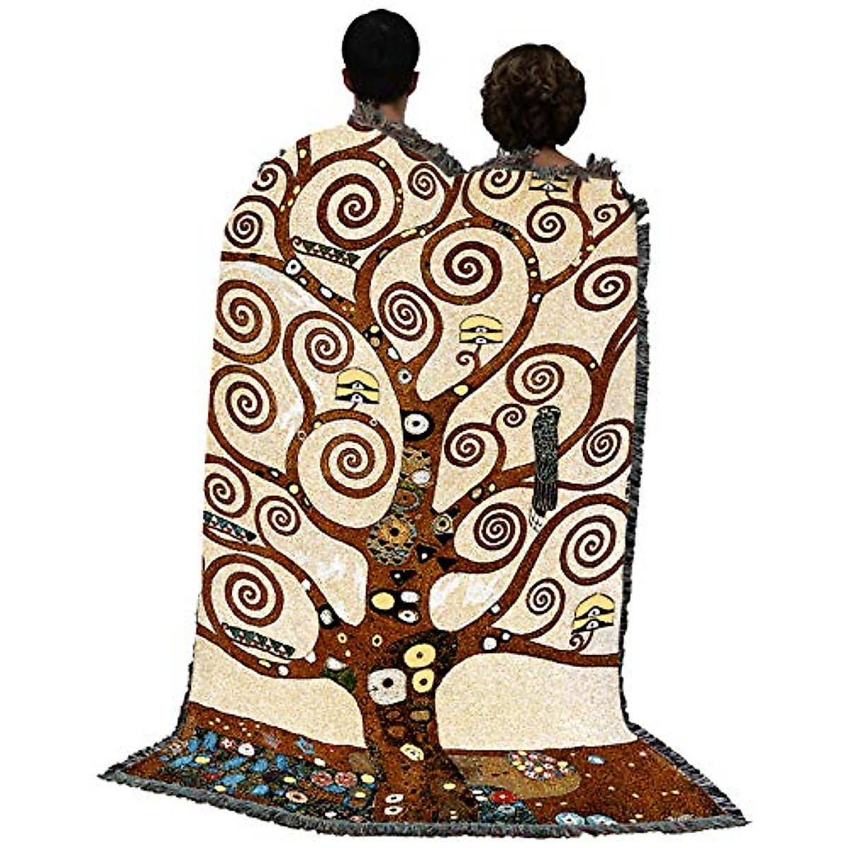 Pure Country Weavers Stoclet Frieze Blanket by Tree of Life - Gustav Klimt - Fine Art Gift Tapestry Throw Woven from Cotton - Made in The USA (72x54)