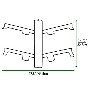 mDesign Modern Metal Shoe Organizer Display & Storage Shelf Rack - Hang & Store Kicks, Running, Basketball, Trainers, Tennis Shoes - 2 Tier, Hold 4 Shoes on Each Wall Mount Unit, 2 Pack, Graphite Gray