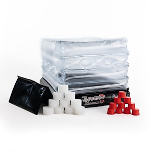 Boomer Shroomer Inflatable Monotub Kit, Mushroom Growing Kit Includes a Drain Port, Plugs & Filters, Removeable Liner [Patent No: US 11,871,706 B2]