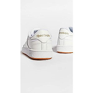 Reebok Women Club C 85 Sneaker, White/Light Grey/Gum, 7.5