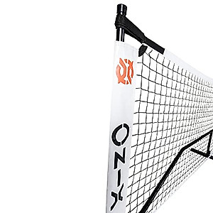 Onix Pickleball 2-in-1 Regulation-Size Portable Net and Practice Net Set Includes Carrying Case with Wheels