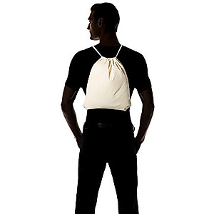 TBF 12 Pack Bulk Cotton Canvas Drawstring Backpack Bags (14" W x 18" H) - Perfect for DIY, Crafts, Events & More