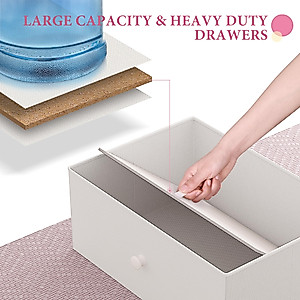 EnHomee White Dresser for Bedroom with 12 Drawers Dressers & Chest of Drawers with Wood Top, Metal Frame,Tall Dressers for Girls Bedroom,Living Room,Hallway,Closet