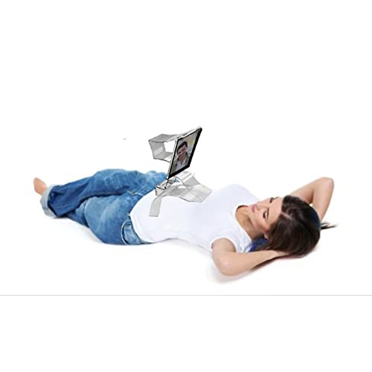 Hstand for Smartphones, Tablet, e-readers, Kindle, Kobo, Nook, iPhone, iPad for Bed, Switch. Adjustable Clamp Holder for Phone, Tablet, iPhone, iPad, Switch Reading and Gaming in bed