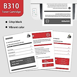 B310 Black Toner Cartridge 006R04376: 1 Pack Standard Capacity 006R04376 Toner Replacement for B305 B310 B315 Printer