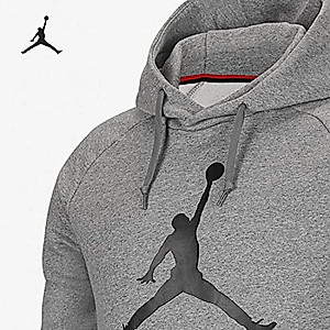JORDAN Jumpman Logo Men's Fleece Pullover, GRAY ( X-LARGE )