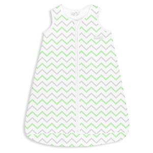 GREY/GREEN CHEVRON sleep sack (18-24 Months)