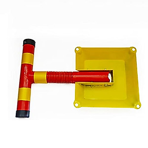 WANGXUEJ Parking Locks Parking Piles with Spring, Foldable Parking Barriers, Parking Barriers Park Pile Bollard, Parking Space Lock, Manual Parking Blocker