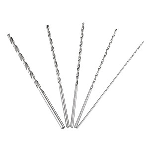 Twist Drill Bit, 2-5mm Extra Long High-Speed Steel Straight Shank Professional Twist Drill Bit Mini Micro Drill Perfect Use Tool for Wood Steel Wood Plastic Aluminum Alloy