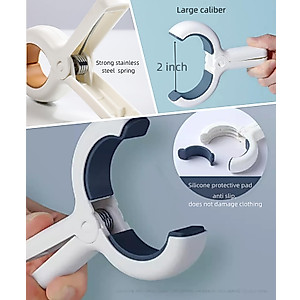 12 Pack Beach Towel Clips - Heavy-Duty Plastic Clothes Pins-Windproof Clothes Clips- Securely Holds Towels, Clothes, and More - Perfect for Beach Chairs, Picnic Tables, and Outdoor Activities