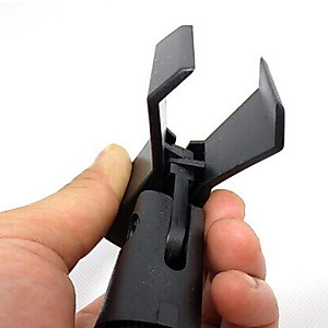 Universal Microphone Clip Holder Stands with 5/8" Male to 3/8" Female Nut Adapters Butterfly Style Microphone Clip Holder for Handhold Microphone Black 2 Set