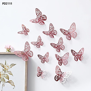 Butterfly Balloon Garland Arch Kit - 149PCS Pink & Purple Balloons with Fairy Wings, Butterfly Foil Balloon & Stickers for Girl Birthday, Bridal Shower Party Decorations