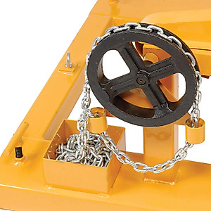 Global Industrial 1500 Lb. Capacity Forklift Tilting Drum Dumper