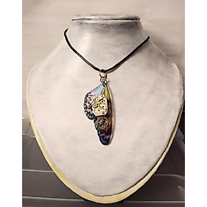 Colorful Butterfly wing design Steampunk fashion victorian necklace jewelry