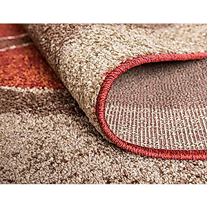 Unique Loom Autumn Collection Area Rug - Plantation (5' 1" x 8' Rectangle, Multi/ Beige)