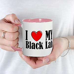 CafePress I Love My Black Lab Mug Ceramic Coffee Mug, Tea Cup 11 oz
