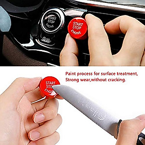Jaronx Sports Red Start Stop Engine Switch Button Compatible with BMW,Power Ignition Start Stop Button Replacement(Compatible with BMW 1 2 3 4 5 6 7 X1 X3 X4 X5 X6/F30 F10 F01 F15 G01 G30 G31 G11 G12)