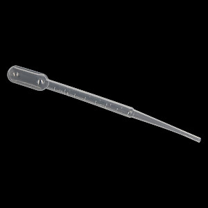 Bettomshin 300Pcs 2ml Plastic Disposable Pipettes 5.63" Length Clear Graduated Transfer Pipettes Liquid Dropper for Ear Eye Essential Oils Alcohol Paint Makeup Lab