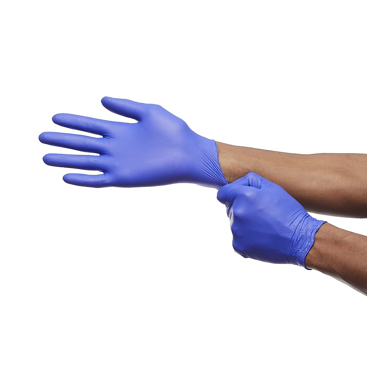 McKesson Confiderm 3.0 Nitrile Exam Gloves - Powder-Free, Latex-Free Medical Gloves, Ambidextrous, Disposable, Non-Sterile - Dark Blue, Size Large, 250 Count, 1 Box