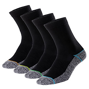 Kodal Copper Infused Crew Socks Business Athletic Moisture Wicking Odor Free Comfortable for All Day Wear (5 Pairs)