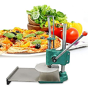 PIAOCAIYIN Pizza Dough Press, Press Machine, 9.5" Household Manual Pastry Press Machine, Stainless Steel Pizza Dough Maker, Commercial Pizza Dough Forming Machine for Home or Commercial Use