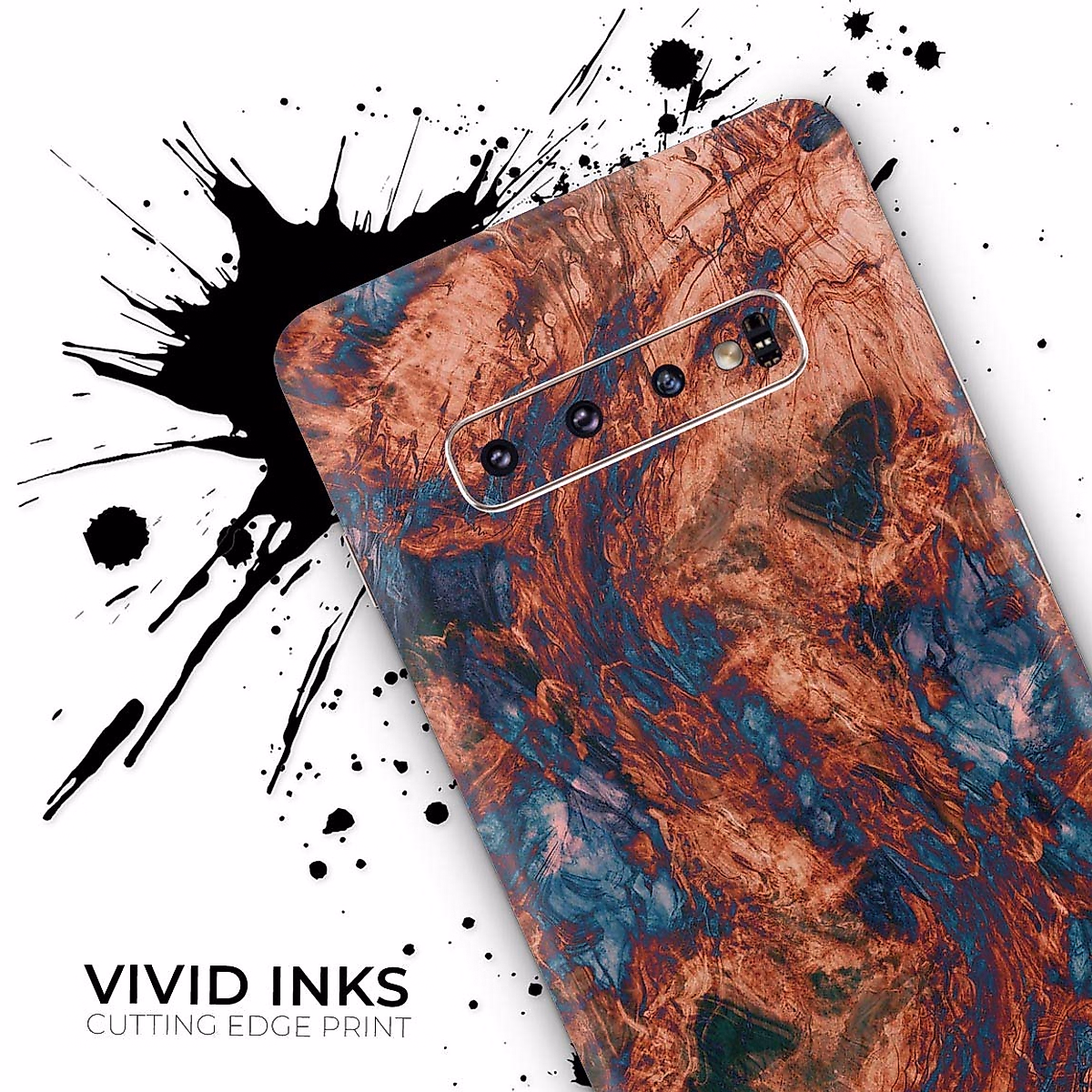 DesignSkinz Liquid Abstract Paint Remix V81 Protective Vinyl Decal Wrap Skin Cover Compatible with The Samsung Galaxy S20 (Screen Trim & Back Glass Skin)