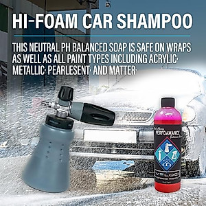 MTM Hydro PF22 Foam Cannon with Wide Mouth Bottle, 16 oz. Bottle of Car Wash Soap Included