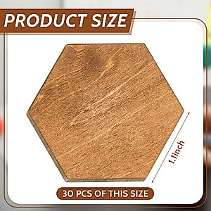 30 Pcs Wooden Fridge Magnets Hexagon Locker Magnets Magnetic Refrigerator Magnets Whiteboard Magnets Decorative Magnets Office Magnets Cute Magnets Wood Magnets for Refrigerator Fridge Kitchen Cabinet