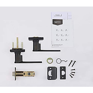 Amazon Basics Contemporary Stamford Door Lever, Passage, Oil Rubbed Bronze