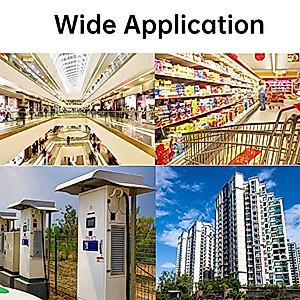 Electric Meter, KWh Meter, Single Phase 4P LED DIN-Rail Electricity Power Consumption Wattmeter Energy Meter, 10-40A