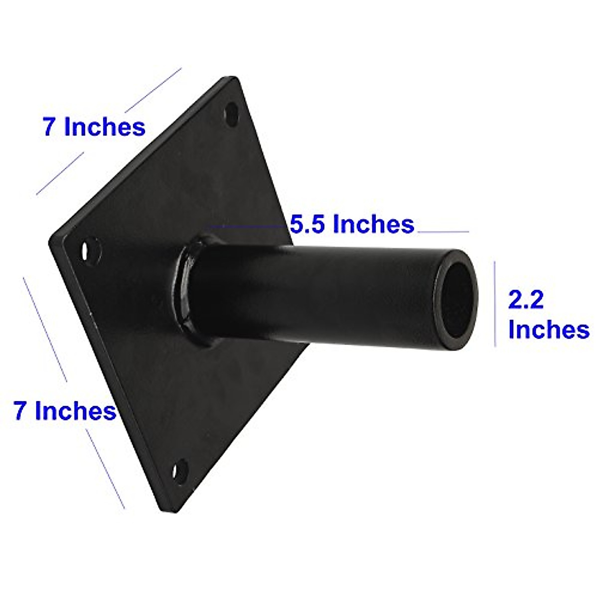 Wall Bracket for Slip Fit Lights (Wall Mount Bracket to Slip Fit Mount (2 3/8inch) Wall Mount Bracket for Pole Lights– Straight Arm Style