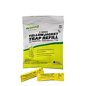 RESCUE! Yellowjacket Attractant – for RESCUE! Reusable Yellowjacket Traps – 4 Week Supply - 20 Pack