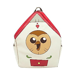 Duwseal Unisex Owl House Backpack Luz Noceda Hooty Bag Anime Canvas Knapsack Toh Cartoon Rucksack Halloween Accessory
