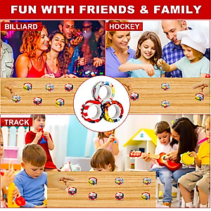 Pushmick 9 Pcs Finger Magnetic Rings Fidget Toys, Colorful Magnet Rings, Great Fidget Rings for Training Relieves Reducer Autism Anxiety.