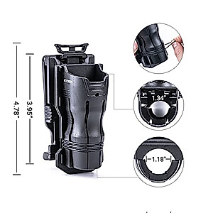 NEXTORCH Tactical Flashlight Holster 360 Rotation Compatible Holder for 26mm-29mm Diameter Small Size Flashlight (V61)