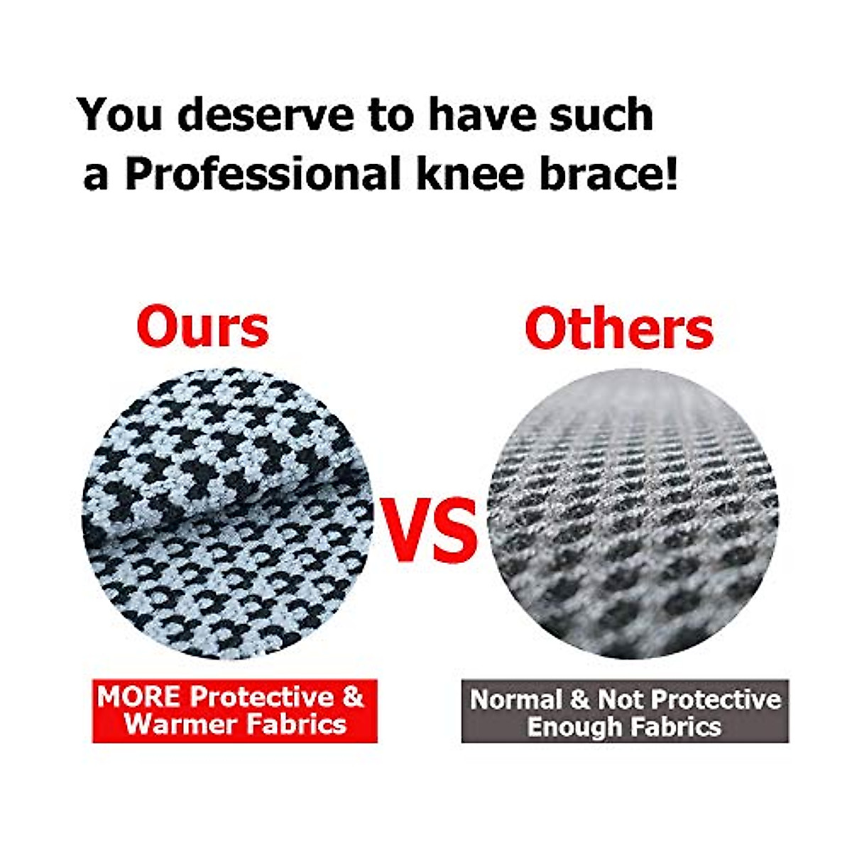 Best Knee Brace with Side Stabilizers & Patella Gel Pad Reduce Strain Swelling Professional Knee Compression Sleeve for Knee Pain Meniscus Tear Workout Running Joint Pain Relief Injury Recovery