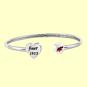 BAUNA Bangle Finer Theta Sorority Bracelet Lucky Elephant Sisterhood Gift (Finer Bracelet)