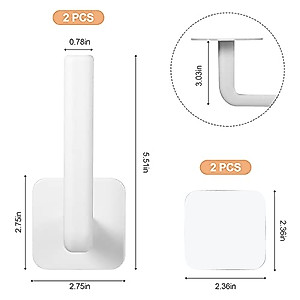 Adhesive Scrunchie Holder DIY Hair Accessories Organizer Wall Hooks Waterproof Scrunchy Storage Stick Scrunchies Holder Organizer Headband Hairband Hair Ties Holder (Simple Style, White)