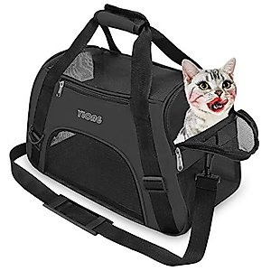 YLONG Cat Carrier Airline Approved Pet Carrier,Soft-Sided Pet Travel Carrier for Cats Dogs Puppy Comfort Portable Foldable Pet Bag,Airline Approved