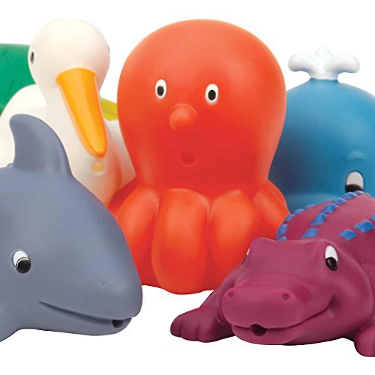 Battat – Bath Tub Squirters – Sea Animals Bundle – Water Squirt Animals – Bath & Beach Toys – 10 Months + – Sea Bath Buddies + Best Friends Bath Buddies