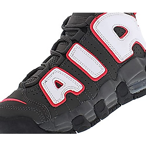 Nike Boy's Air More Uptempo (Little Kid) Medium Ash/White/Black/Siren Red 3 Little Kid M