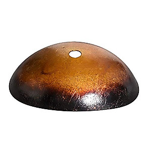 Bathroom Vessel Sink, Boat Shape Bathroom Artistic Glass Vessel Bowl Basin with Free Oil Rubbed Bronze Faucet and Pop-up Drain, Gold ingot